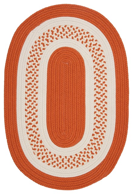 Colonial Mills Crescent Nt21 Orange Area Rugs, 9x12 Oval - Contemporary ...