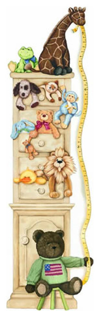 Growth Chart Mural - Traditional - Wallpaper - by The Home Store | Houzz