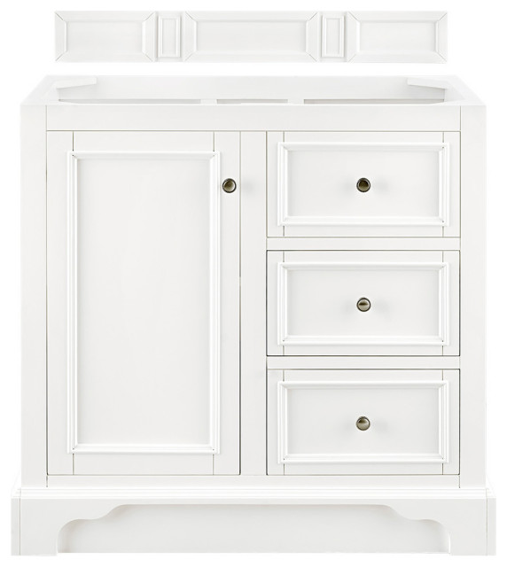 De Soto 102" Bright White Double Vanity Deluxe Set, 3cm Jasmine Pearl ...