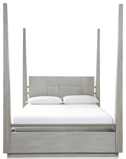 Modus Destination Full Poster Bed in Cotton Gray - Panel Beds - by ...
