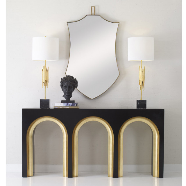 Ambella Home Collection - Colosseum Console Table in Gold - 17601-850 ...