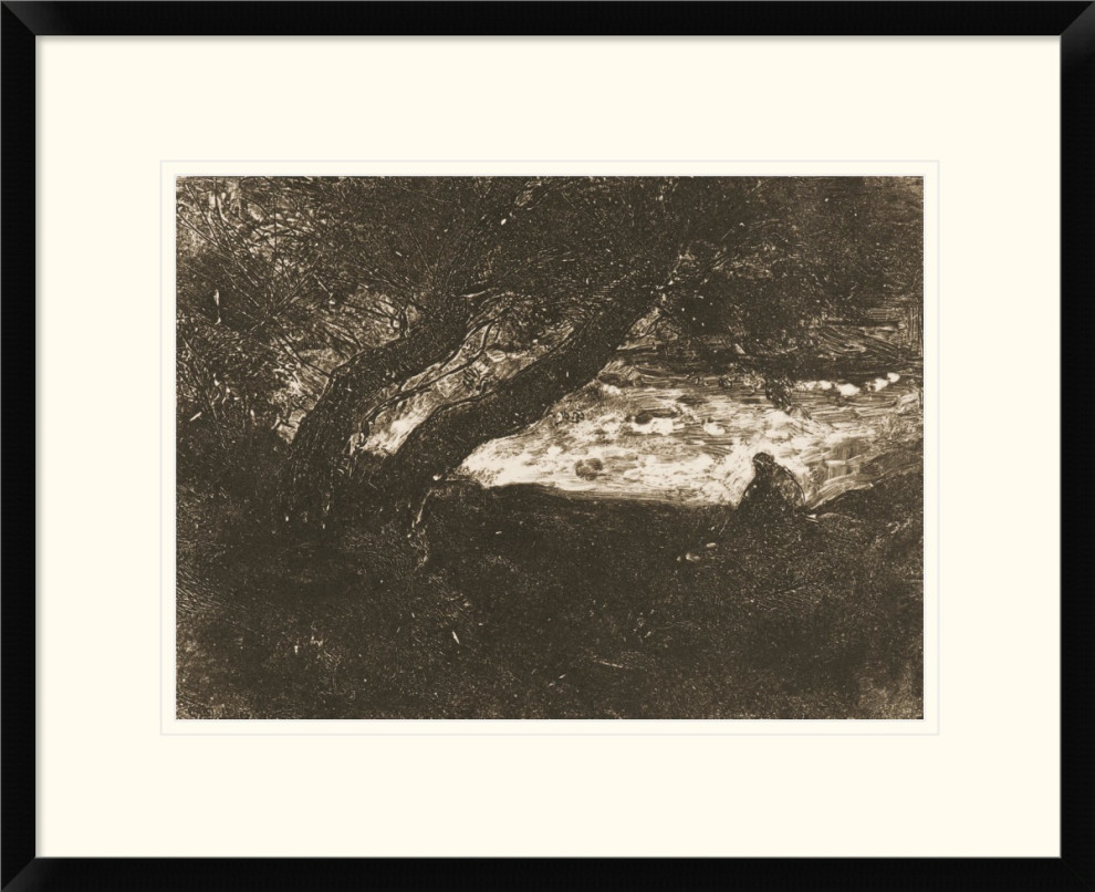 "The Dreamer, 1854" by Jean-Baptiste-Camille Corot, 24"x19 ...