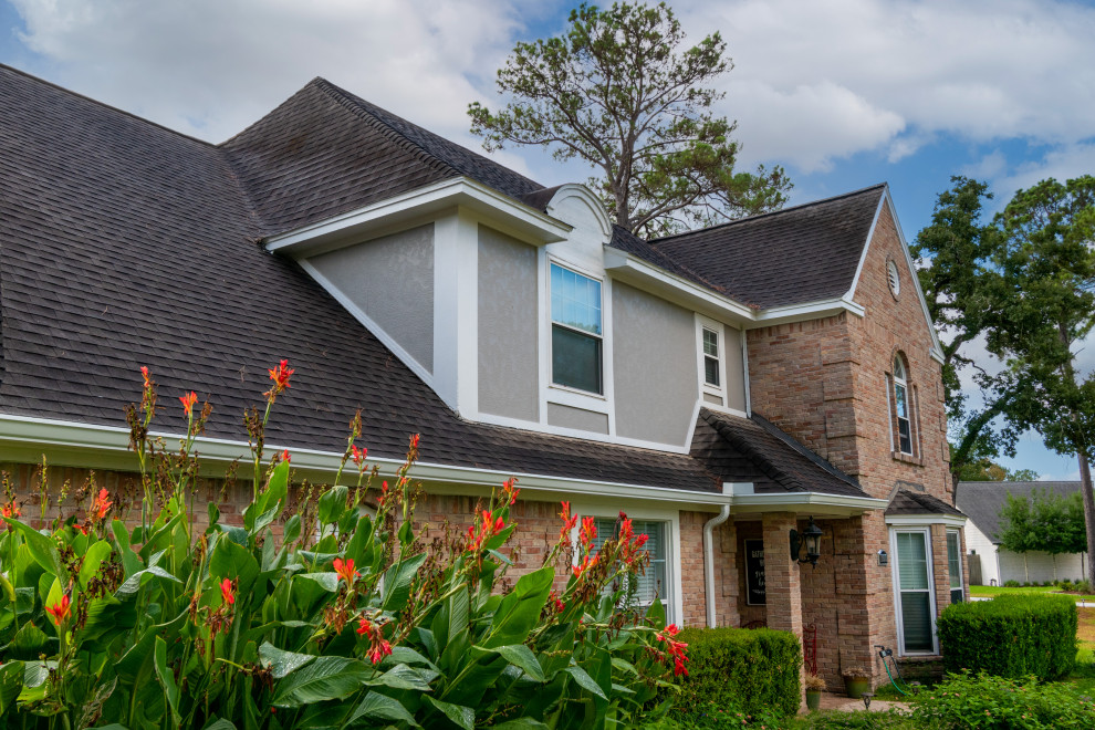 Hardie Custom Colonial Re-side - Traditional - Exterior - Houston - by ...