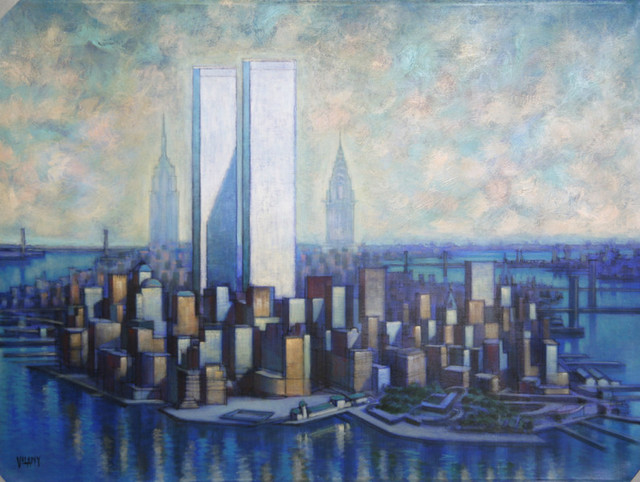 Vilany, Lower Manhattan, Oil Painting - Contemporary - Paintings - by ...