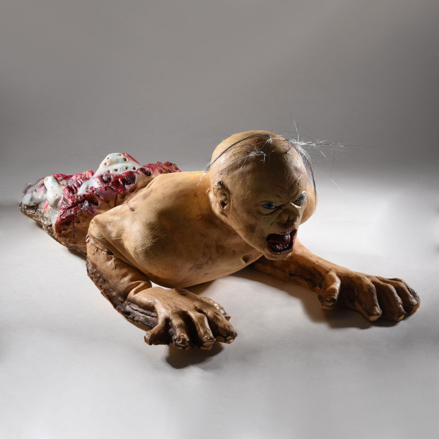 36" Animated Halloween Prop Grovelling Zombie Groundbreaker Haunted ...