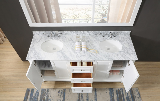 70" Classic Bath Vanity - Traditional - Bathroom Vanities And Sink ...