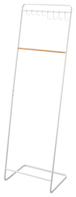 Yamazaki Home Coat Rack with Hat Storage, Steel + Wood - Contemporary ...
