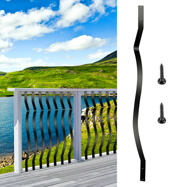 VEVOR Deck Balusters Metal Deck Spindles 51 Pack 32.25" Aluminum Alloy ...