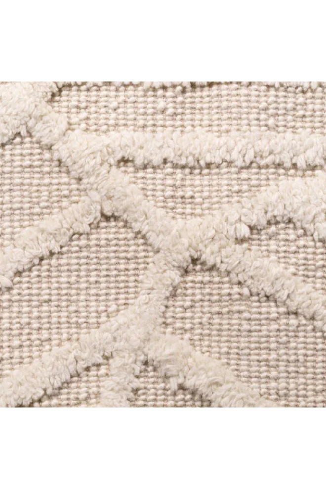 Cream Handwoven Wool Carpet | Eichholtz San Juan, 6'5" X 10 ...