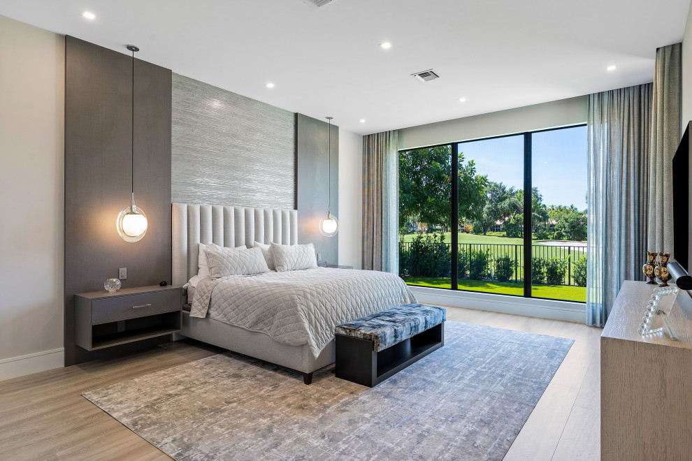 Luxury Custom One-Story Home in Delaire Country Club - Bedroom - Miami ...