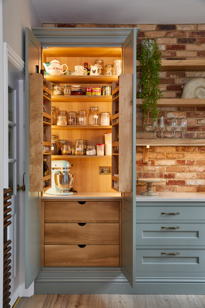 A BEAUTIFULLY HANDMADE KITCHEN WITH EXPOSED BRICK AND SOLID TIMBER IN ...
