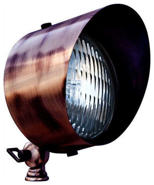 Dabmar Lighting Solid Brass Directional Flood Light With Hood ...