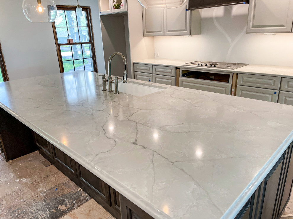 Fabulous Kitchen installed in Calacatta Versailles Quartz - Kitchen ...