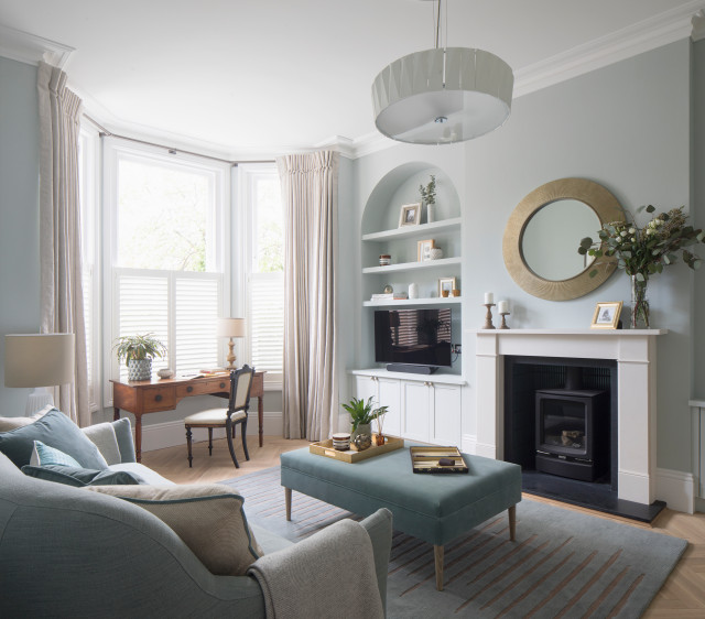 Victorian Double Fronted Villa in Brighton - Victorian - Living Room ...