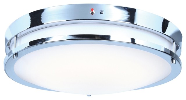 Access Lighting Solero Emergency Backup LED Flush Mount - Chrome ...
