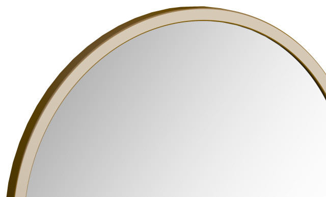 Halcyon Gold 24 Framed Round mirror - Contemporary - Bathroom Mirrors ...