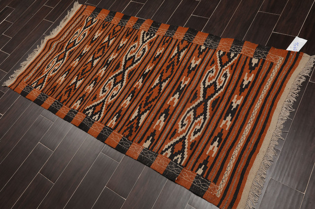 Caramel Black Color Persian Rug, 3'3"x6'3", 3x5 - Southwestern - Area ...