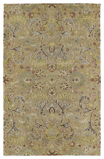Kaleen Helena Athena 3200 05 Gold Rug, 5'x7'9" - Traditional - Area ...