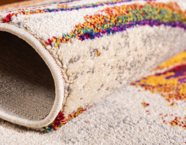 Rug Unique Loom Estrella Beige Rectangular 3'3x5'3 - Contemporary ...