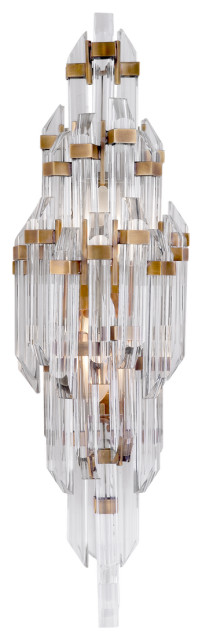 Adele Small Sconce With Clear Acrylic - Contemporary - Wall Sconces ...