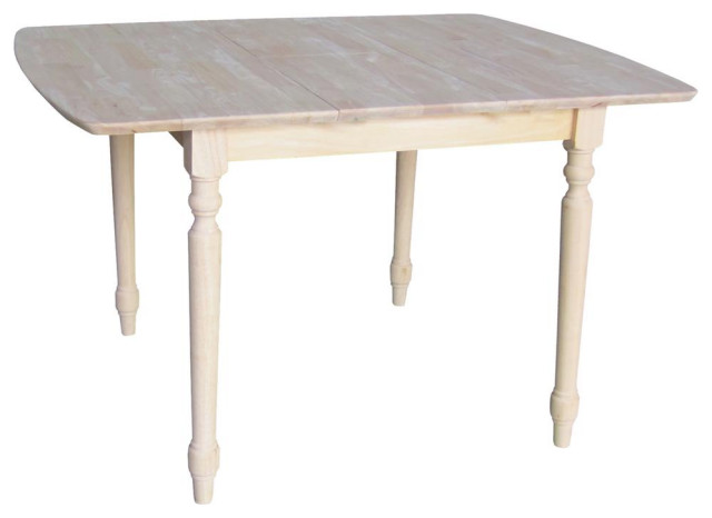 Table With Butterfly Extension, Unfinished - Traditional - Dining ...