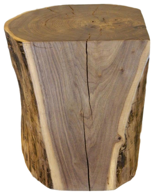 Rustic Stump Stool End Table - Rustic - Side Tables And End Tables - by ...