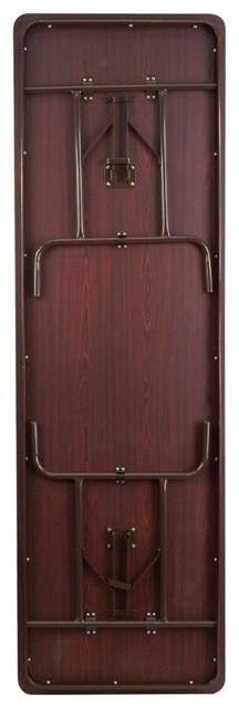 Walnut Folding Table - Contemporary - Folding Tables - by VirVentures ...