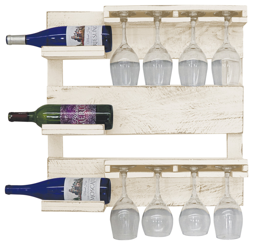 Farmhouse 3-Bottle Wine Shelf - Farmhouse - Wine Racks - by Furniture ...