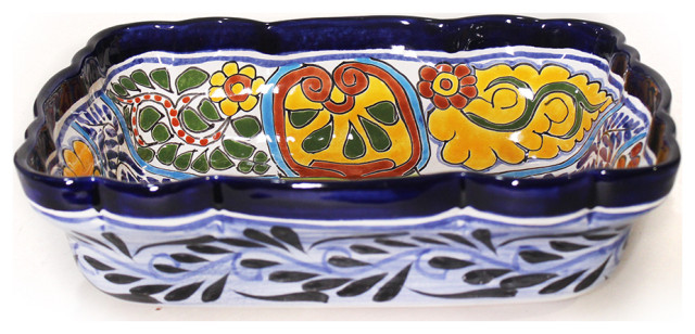 Rectangular Server, 13.50"x10"x3" High - Mediterranean - Serving Dishes ...