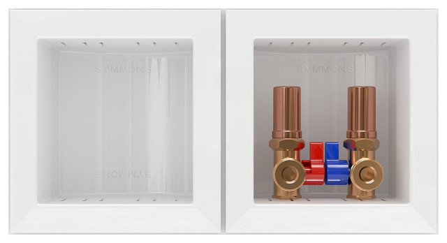 Symmons LaundryMate Washing Machine Valve and Plastic Drain Box ...