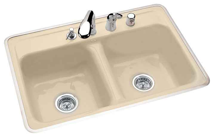Double Bowl, Tile or Rim Mount - Contemporary - Kitchen Sinks - by CECO ...