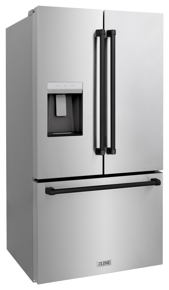 ZLINE 36" Standard Depth Refrigerator With Water, Stainless RSMZ-W-36 ...