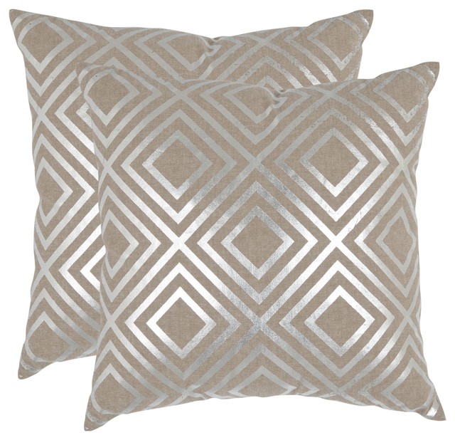 Chloe Accent Pillow (Set of 2), 22x22 - Contemporary - Decorative ...