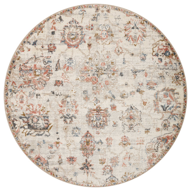 Loloi II Saban Sab-09 Traditional Ivory/Multi 2'7"x4' Rug, 2'7"x4 ...