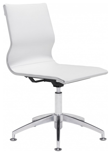 White Ergonomic Conference Room Office Chair - Contemporary - Office ...