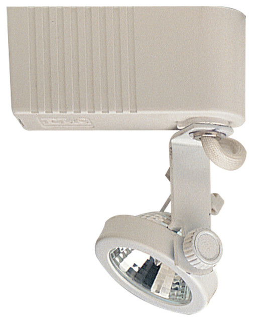 PLC Track Lighting 1-Light Gimbal-12v. Collection, White - Contemporary ...