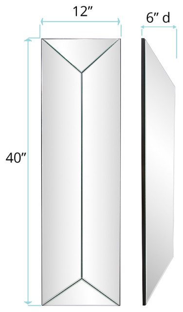 The Vertex Mirror Panel - Contemporary - Wall Mirrors - by Howard ...