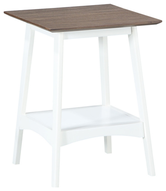 Alpine End Table With Shelf - Transitional - Side Tables And End Tables ...