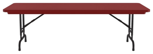 Pemberly Row 22-32" Adjustable Height Plastic Resin & Metal Folding ...