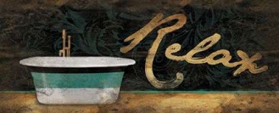 Relax Poster Print by Jace Grey # JGPL098B, 24 x 9 - Contemporary ...