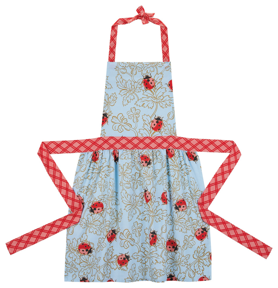 Ladybugs Gathered Apron - Contemporary - Aprons - by Peking Handicraft ...