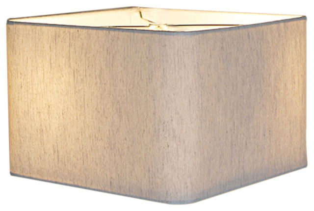 16x16x10 Rounded Corner Premiere Hardback Shallow Square Drum Lampshade ...