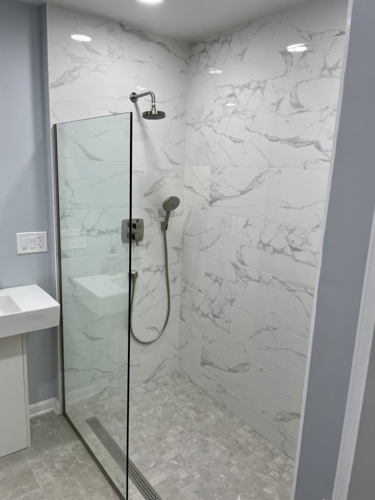 Burke - Linear Drain Bathroom - Modern - Bathroom - DC Metro - by Ready ...