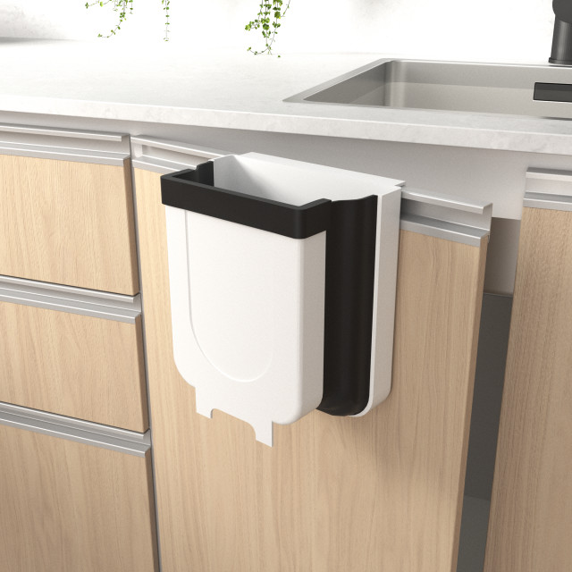 White Mini Trash Can For Kitchen Garbage Bin - Trash Cans - by DEPOT ...