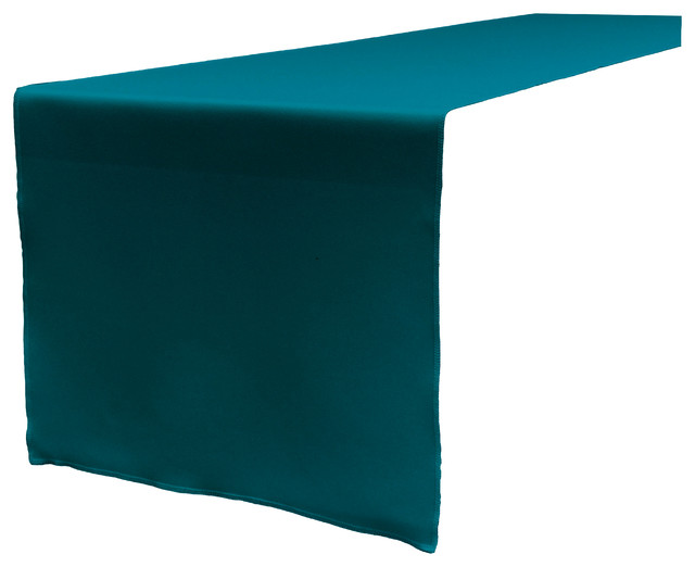 LA Linen Polyester Poplin Table Runner 14"x108" - Beach Style - Table ...
