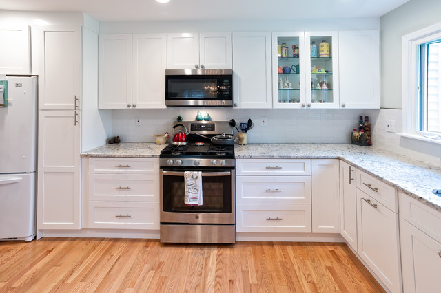 White Shaker Fabuwood Galaxy Kitchen - Transitional - Kitchen ...