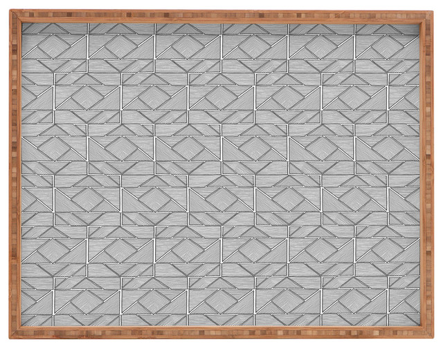 Gneural Shifting Pyramids Rectangular Tray, Large - Contemporary ...