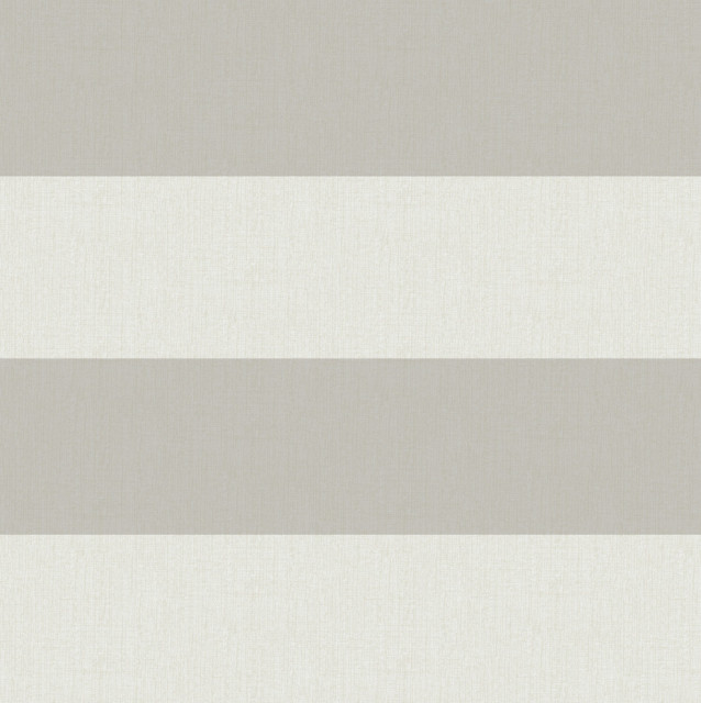 Awning Grey Stripe Wallpaper - Contemporary - Wallpaper - by Brewster ...