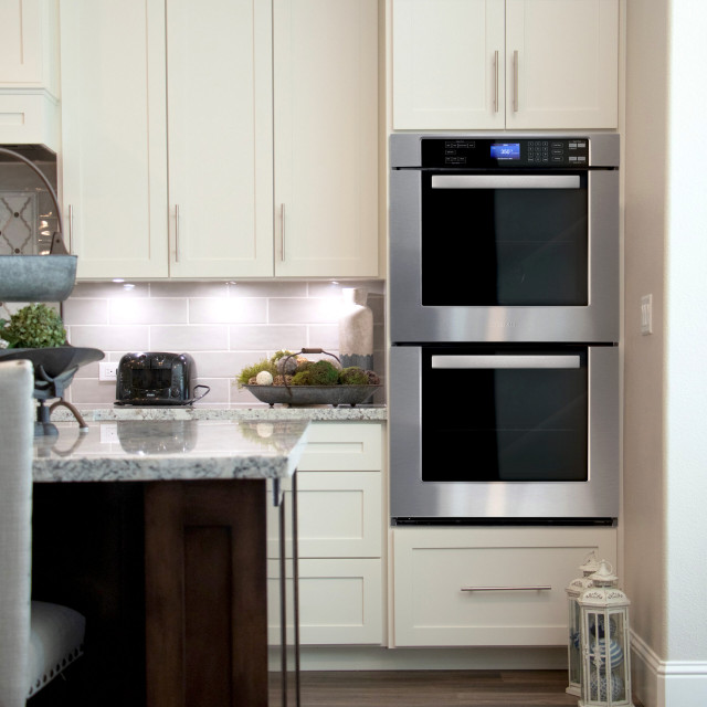 2PC Kitchen Package with 36" Electric Cooktop & 30" Double Electric ...