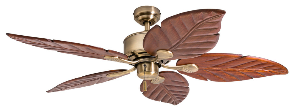 Honeywell Willow View Tropical Ceiling Fan With Palm Leaf Blades, 52 ...